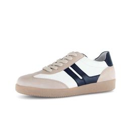 Sneaker Gabor "Sneaker low Materialmix Leder", Damen, Gr. 37,5, multicolour, Schuhe Sneaker