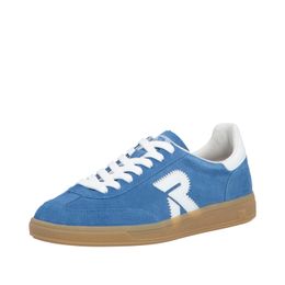 RIEKER SPORT Damen Sneaker "San Diego Swing2GO", Gr. 40azur, wei&szlig;, Veloursleder, unifarben, Schuhe, Retro-Sneaker, Freizeitschuh, Halbschuh mit