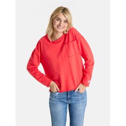 LIEBLINGSST&Uuml;CK LIEBLINGSST&Uuml;CK Damen Sweatshirt "KarmellaL"365, rot, Gr. L, 100% Baumwolle, Sweatshirts, aus 100% Baumwolle