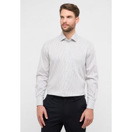 Langarmhemd Eterna "COMFORT FIT", Herren, Gr. 40, Normalgr&ouml;&szlig;en, grau, Twill, 100% Baumwolle, normal, Manschette, Hemden, NON IRON (b&uuml;gelfrei)