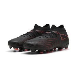 Fu&szlig;ballschuh Puma "FUTURE 9 MATCH FG/AG Fu&szlig;ballschuhe Erwachsene", Damen, Gr. 40.5, schwarz glowing rot strong gray, Obermaterial: Synthetik, Textil; Futter: Synthetik, Textil; Innensohle: Textil; Laufsohle: Synthetik, Schuhe Fu&szlig;ballschuh