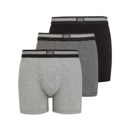 Trunk Jockey "Cotton Stretch", Herren, Gr. S, schwarz (schwarz stripe), Single Jersey, Obermaterial: 95% Baumwolle, 5% Elasthan, geringelt, gestreift, k&ouml;rpernah, Unterhosen, Mittlere Bundh&ouml;he, l&auml;ngeres Bein, Logobund