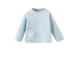 Mango Kids Sweatshirt 'CAKES' Jungen Gr&ouml;&szlig;e 74 hellblau / hellgrau / dunkelrot / schwarz