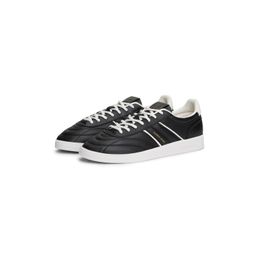 Sneaker Tommy Jeans "THE GREENWICH EDGE STITCHING", Herren, Gr. 42, schwarz, Leder, Lederimitat, kontrastfarbene Details, Schuhe Sneaker, Freizeitschuh, Halbschuh, Schn&uuml;rer, Logo an der Seite und Schuhzunge