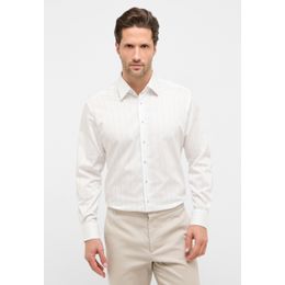 Langarmhemd Eterna "MODERN FIT", Herren, Gr. 39, Normalgr&ouml;&szlig;en, blau, Twill, 100% Baumwolle, tailliert, Manschette, Hemden, NON IRON (b&uuml;gelfrei)