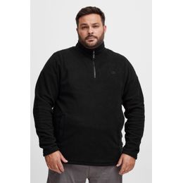 Cardigan Blend "BHFlint Big & Tall", Herren, Gr. 4XL, schwarz, Fleece, 100% Polyester, unifarben, regular fit, gerader Abschluss, Strickjacken, Gem&uuml;tliche Fleecejacke in gro&szlig;en Gr&ouml;&szlig;en