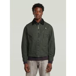 G-Star Raw Outdoorjacke G-STAR "Duty Canvas Trucker Jacke", Herren, Gr. L, asfalt, Obermaterial: 100% Baumwolle, Jacken Outdoorjacke