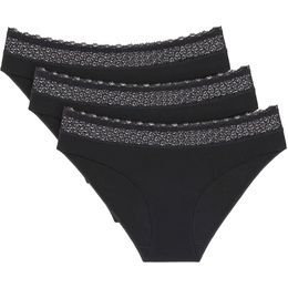 Tai-Slip Triumph "Feel of Modal", Damen, Gr. XS, 3, schwarz, Single Jersey, Obermaterial: 87% Modal, 13% Elasthan, unifarben, k&ouml;rpernah, Unterhosen, sehr weich, elastischer Bund mit Spitze