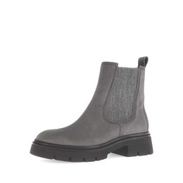 Gabor Damen Chelseaboots "Chelsea Boot Rauleder", Gr. 37,5grau, Schuhe