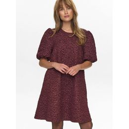 N&uuml;mph Jerseykleid N&Uuml;MPH "N&uuml;mph Dress NUCARNI", Damen, Gr. 40, winetasting, Obermaterial: 98% Polyester, 2% Elasthan, Kleider Jerseykleid