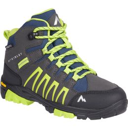 Wanderschuh McKINLEY "Denali MID AQX J", Kinder, Gr. 33, grau (anthra, lime), Synthetik, Textil, Schuhe Wanderschuh, Wasserdicht
