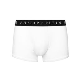 Boxer Philipp Plein "Philipp Plein Tm", Herren, Gr. L, 01, wei&szlig;, Obermaterial: 48% Baumwolle, 48% Modal, 4% Elasthan. Futter: 100% Polyester, Unterhosen