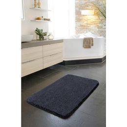 Badematte Grund Gr. 1, grau (dunkelgrau), (47cm x 50cm ), 1 Stk., Badematten, Badematte