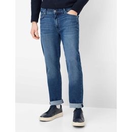 5-Pocket-Jeans Brax "Style CLINT", Herren, Gr. 30, L&auml;nge 32, denim, Denim/Jeans, 95% Baumwolle, 4% Elastomultiester, 1% Elasthan, Jeans 5-Pocket-Jeans
