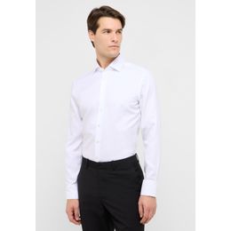 Langarmhemd Eterna "SLIM FIT", Herren, Gr. 38, Normalgr&ouml;&szlig;en, wei&szlig;, 100% Baumwolle, schmal, Manschette, Hemden, NON IRON (b&uuml;gelfrei)
