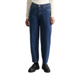 Marc O'Polo Relax-fit-Jeans MARC O'POLO DENIM "aus reiner Baumwolle", Damen, Gr. 31, L&auml;nge 32, dunkelblau, Obermaterial: 100% Baumwolle, unifarben, relaxed fit kn&ouml;chellang, Jeans