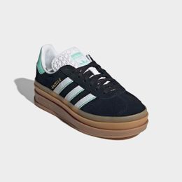 M&auml;dchen Plateausneaker "GAZELLE BOLD", adidas originals, Gr. 35,5core schwarz, cloud wei&szlig;, gum 1, Leder, Synthetik, Schuhe, f&uuml;r Kinder & Jugendliche