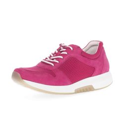 Gabor Damen Sneaker "Sneaker low Materialmix Leder", Gr. 40,5pink, Schuhe