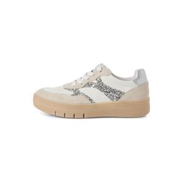 Tamaris Sneaker Damen Gr&ouml;&szlig;e 39 nude / hellbeige / silber