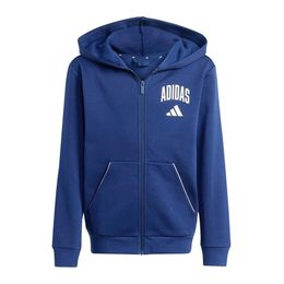 adidas Sportswear Athletic Zip-Up Hoodie boy Blue size 176
