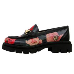 Loafer DOGO "Cindy Loafer Poppy Damen Halbschuhe", Damen, Gr. 38, Normalschaft, schwarz, Lederimitat, Schuhe Loafer, Handgefertigt