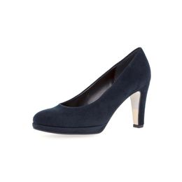 Gabor Damen Plateaupumps "Plateau Pumps Lederimitat", Gr. 42,5blau, Schuhe