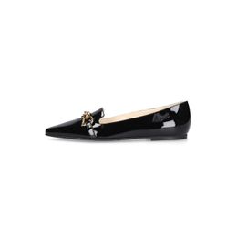 Loafer Henry Stevens "Madison HVL", Damen, Gr. 37, schwarz, Lackleder, Schuhe Loafer, Damen Pump mit Absatz handgefertigt, Lederschuh