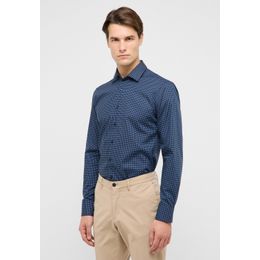 Eterna Herren Langarmhemd "SLIM FIT"navy, Gr. 38, Popeline, 100% Baumwolle, Hemden, NON IRON (b&uuml;gelfrei)