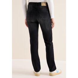 Cecil Damen Slim-fit-Jeansschwarz used wash, Gr. 29, unifarben, Jeans, 73% Baumwolle, 25% Polyester, 2% Elasthan, Jeans, 5-Pocket-Style