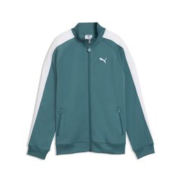 Sweatjacke Puma "T7 ALWAYS ON Trainingsjacke Jungen", Jungen, Gr. 140, emerald ice gr&uuml;n, Obermaterial: 100% Polyester; Rippe: 98% Polyester, 2% Elasthan, Sweatjacken Sweatjacke