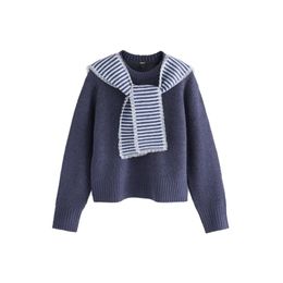 next Pullover Damen Gr&ouml;&szlig;e XS marine / hellblau / offwhite