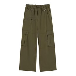 Bershka Cargo Pants female Green size 40