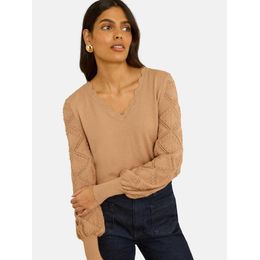 love & roses Pullover Damen Gr&ouml;&szlig;e XXL camel