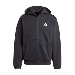 adidas Sportswear Athletic Zip-Up Hoodie male Black size XS