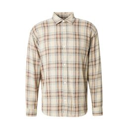 Jack & Jones JACK & JONES Hemd 'JORGRACIA PARKER' Herren Gr&ouml;&szlig;e S camel / dunkelbeige / dunkelgrau / offwhite