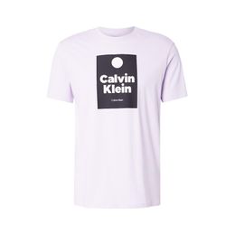 Calvin Klein Jeans T-Shirt Herren Gr&ouml;&szlig;e L flieder / schwarz