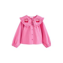 next Bluse M&auml;dchen Gr&ouml;&szlig;e 110 pink / rot / wei&szlig;