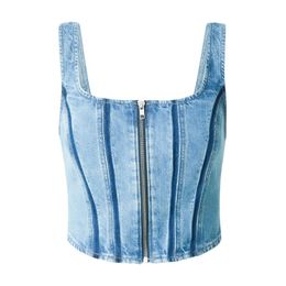 Levi's LEVI'S Seamed Zip Bustier Top Damen Gr&ouml;&szlig;e XS blue denim