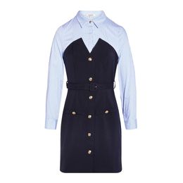 Morgan Kleid Damen Gr&ouml;&szlig;e 44 hellblau / dunkelblau Winterkleid