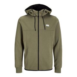 Jack & Jones JACK & JONES Sweatjacke 'JCOAir' Herren Gr&ouml;&szlig;e XXL oliv / schwarz