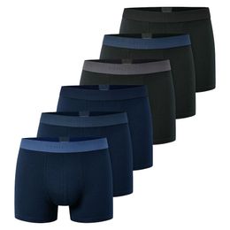 Schiesser Boxer shorts male Blue, Black size S