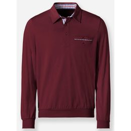 Marco Donati Herren Langarm-Shirt, bordeaux, Gr&ouml;&szlig;e 44/46