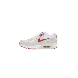 Nike Sportswear Sneaker 'Air Max 90' Jungen Gr&ouml;&szlig;e 36.5 greige / rot / wei&szlig;