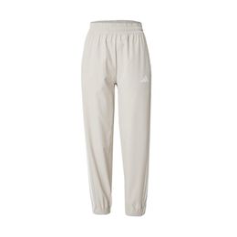adidas Performance Workout Pants 'Train Essentials 3-Stripes Woven' female Beige size XL