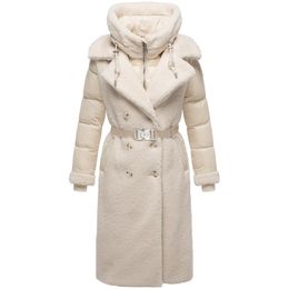 Navahoo Winter Coat 'Kuscheltraum 14' female White size XXL