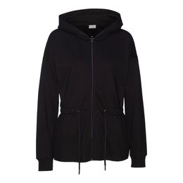 Lascana Zip-Up Hoodie female Black size 40/42