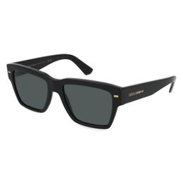 Dolce & Gabbana Dolce&Gabbana 0DG4431 | Herren-Sonnenbrille | Fassung: Vollrand, Quadratisch, Acetat, Schwarz | Glasfarbe: Grau