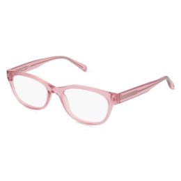 Fielmann BD 537 CL Brille Damen | Fassung: Vollrand, Oval, Pink Transparent