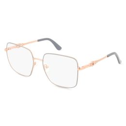 Guess GU2953 Brille Damen | Fassung: Vollrand, Quadratisch, Grau Gold