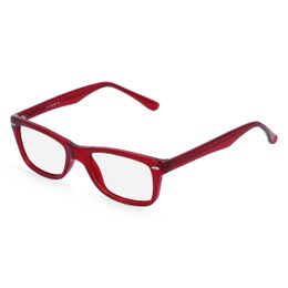 Fielmann MC 467 CL Brille Unisex | Fassung: Vollrand, Quadratisch, Rot Transparent